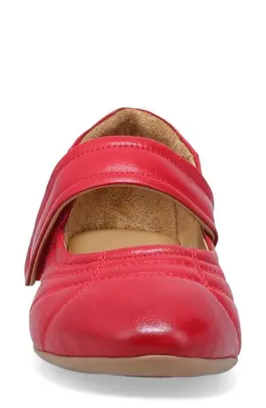 Miz Mooz Karin Leather Mary Jane Flat - Red