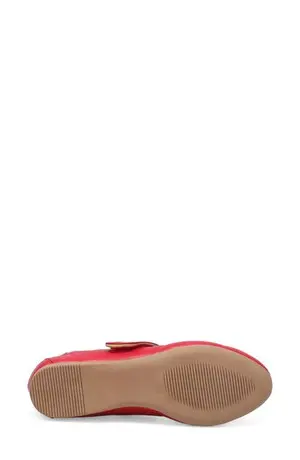 Miz Mooz Karin Leather Mary Jane Flat - Red
