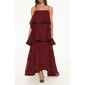 PETAL & PUP Nerissa Tiered Maxi Dress