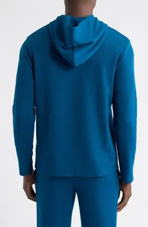 BOSS Waffle Knit Hooded Lounge T-shirt