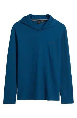 BOSS Waffle Knit Hooded Lounge T-shirt