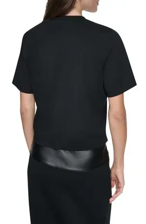 Dkny Charm Bracelet Graphic T-shirt - Black