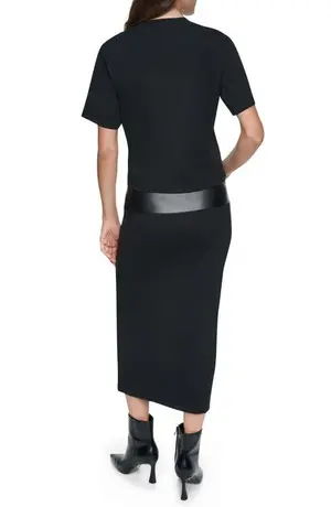 Dkny Charm Bracelet Graphic T-shirt - Black