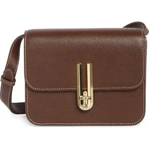 Jw Pei Evania Lock Pebbled Faux Leather Shoulder Bag - Brown