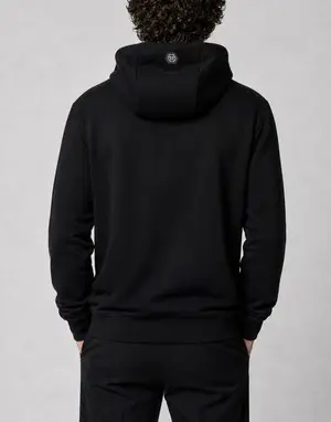 Philipp Plein Printed Fleece Hoodie Greatness - Black