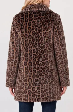 LIVERPOOL Faux Fur Collared Coat