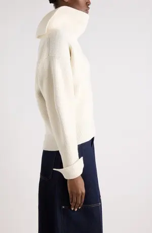 Givenchy Slashed Wool & Cashmere Blend Turtleneck Sweater