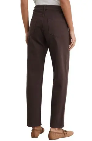 REISS Selin Mid Rise Straight Leg Jeans
