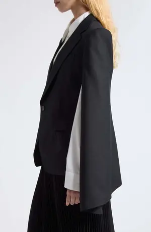 Junya Watanabe Wool Cape Blazer