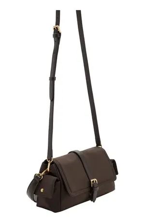Mango Nuovo Shoulder Bag - Chocolate
