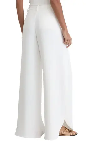 REISS Deena Side Split Wide Leg Trousers