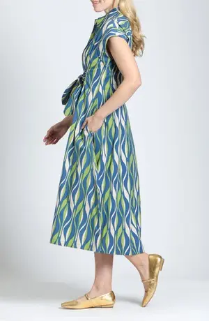 APNY Tie Front Midi Dress