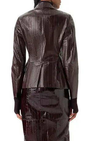 Akris Kimia Lacquered Leather Jacket
