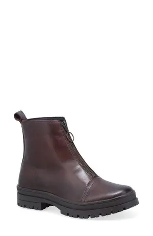 Miz Mooz Athena Leather Bootie Brown