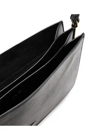 Mango Dalma Faux Leather Crossbody Bag - Black