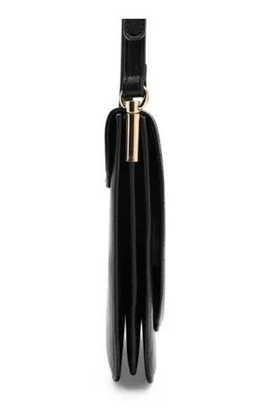 Mango Dalma Faux Leather Crossbody Bag - Black