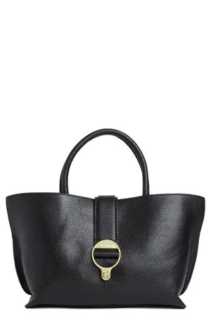 Barbour Alder Mini Leather Tote - Black