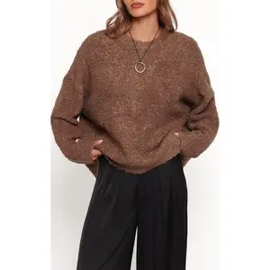PETAL & PUP Freida Boucle Knit Sweater