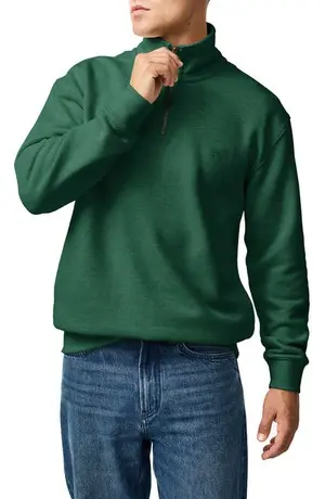 Rodd & Gunn Newfield Quarter Zip Pullover - Forest