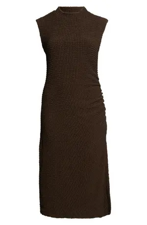 SUGARLIPS Mock Neck Bubble Knit Dress