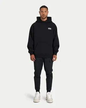 HERA Staple Long Sleeve Oversized Hoodie - Black