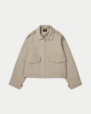HERA Studio Boxy Fit Cropped Jacket