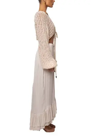 JLUXLABEL Deep Waters Crochet Top
