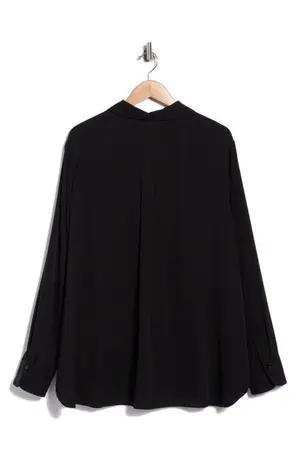Vince Stretch Silk Slim Blouse