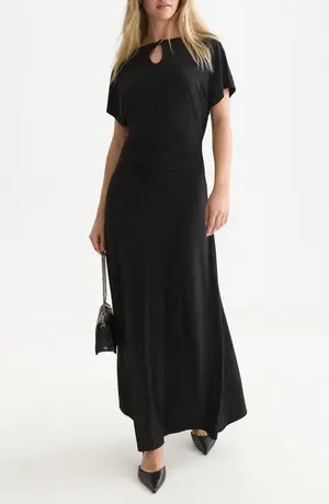 Scotch & Soda Ruched Maxi Dress - Meteorite