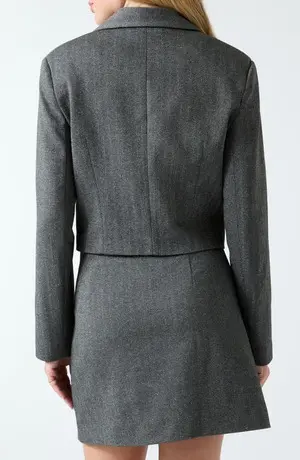 Guess Bertha Crop Double Breasted Blazer
