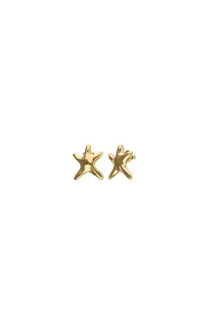 UNODE50 Small -tone Star Earrings