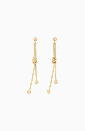 BEARFRUIT JEWELRY Alicia Earrings Dainty Elegant Statement - Gold