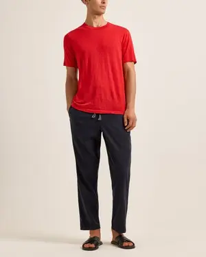 Orlebar Brown Ob Standard T Linen Tailored-fit T-shirt - Vermillion