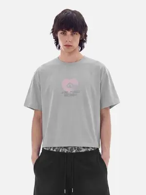AELFRIC EDEN Heart Graphic Tee - Grey