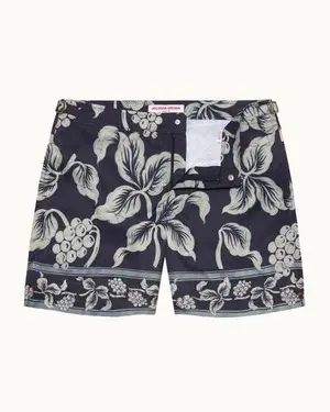 Orlebar Brown Bulldog Exclusive-print Mid-length Swim Shorts - Night Iris