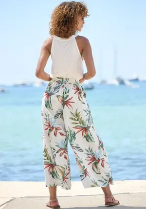 LASCANA Tropical Print Culottes