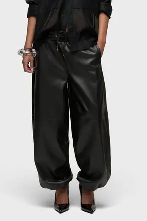 Hudson Jeans Vegan Leather Balloon Jogger