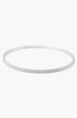 BEARFRUIT JEWELRY Sarah Thin Bracelet Minimalist Everyday Layering - Silver