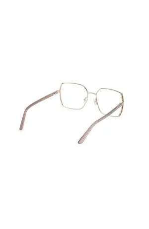 MARCIANO Geometric Metal Eyeglasses