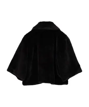 Echo Blair Sheared Mink Faux Fur Jacket - Black