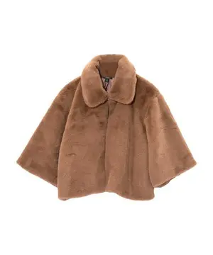 Echo Blair Sheared Mink Faux Fur Jacket - Chai