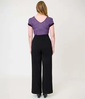 Unique Vintage Lace Up High Waist Trousers
