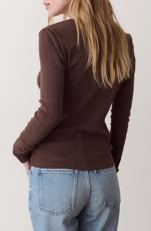 Marine Layer Mini Rib Cotton Henley