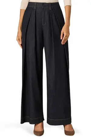 Wit & Wisdom Skyrise Flat Front Wide Leg Jeans