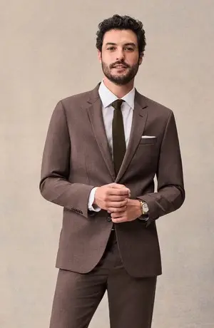 THE BLACK TUX Suit Jacket Brown