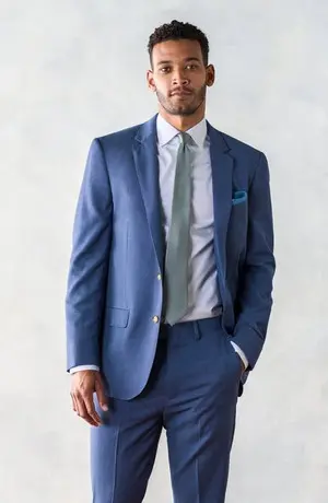 THE BLACK TUX Suit Jacket - Light Blue