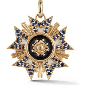 STORROW Florence Medallion Charm With S And Enamel