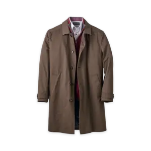 PAUL FREDRICK Trench Coat - Brown