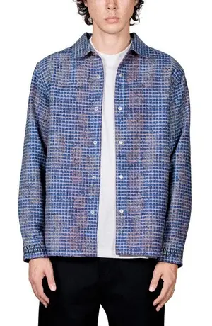 PLEASURES Operator Reversible Shirt Jacket - Blue