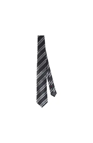 Brunello Cucinelli Textured Striped Silk Tie